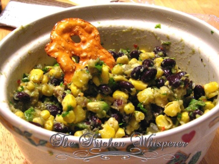 Roasted Corn Avocado Black Bean Chutney
