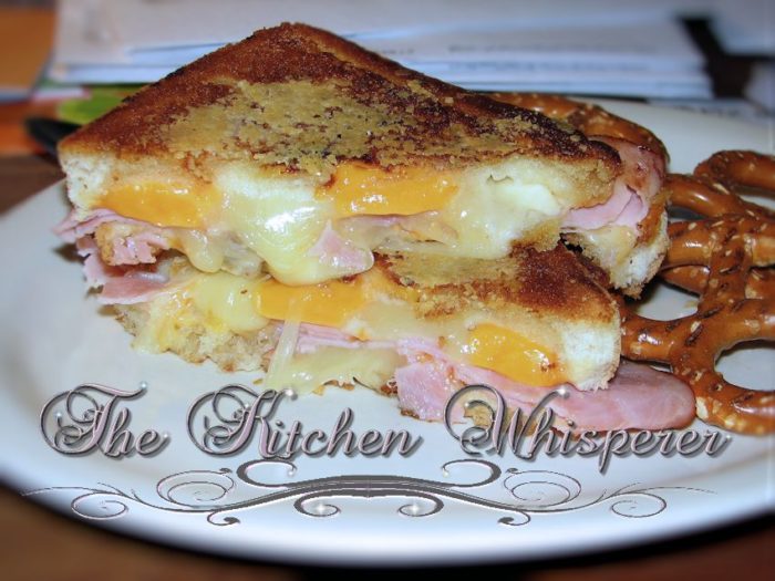 Got cheese??? Stuffed Parmesan Crusted Grilled Ham & Cheese... - The ...