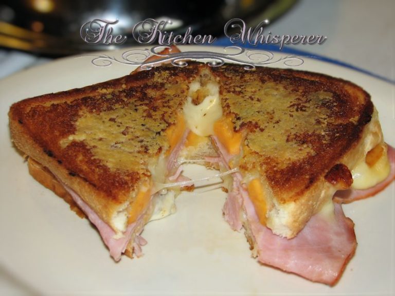 Got cheese??? Stuffed Parmesan Crusted Grilled Ham & Cheese…