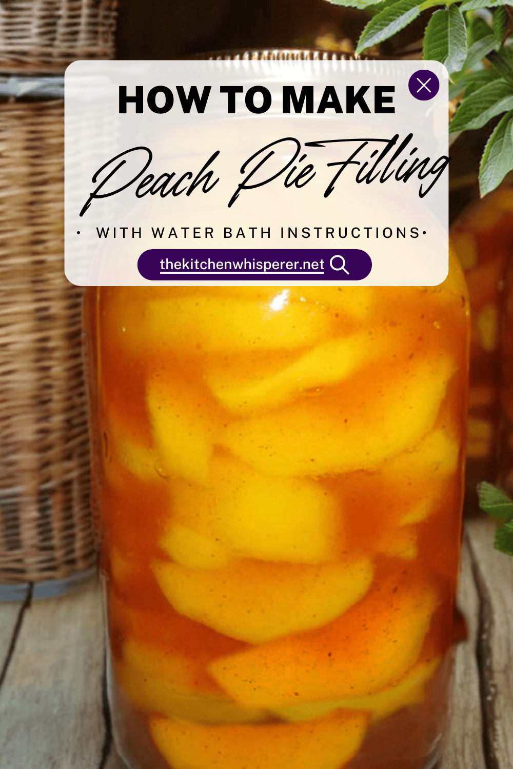 Homemade Peach Pie filling - eat it now or can it for later!