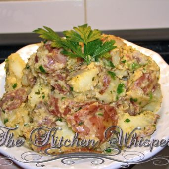 Smokey Parmesan Parslied Potatoes