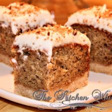 Banana Rum Bars with Brown Butter Rum Crème Frosting