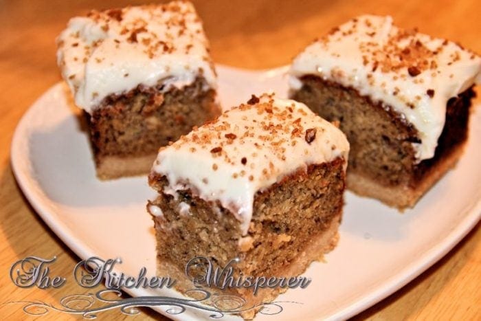 Banana Rum Bars with Brown Butter Rum Crème Frosting - The Kitchen ...