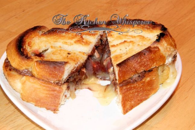 Nutella Brie Raspberry Grilled Cheese - The Kitchen Whisperer