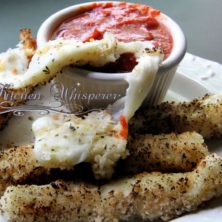 Panko Crusted Baked Italian Mozzarella Sticks - The Kitchen Whisperer
