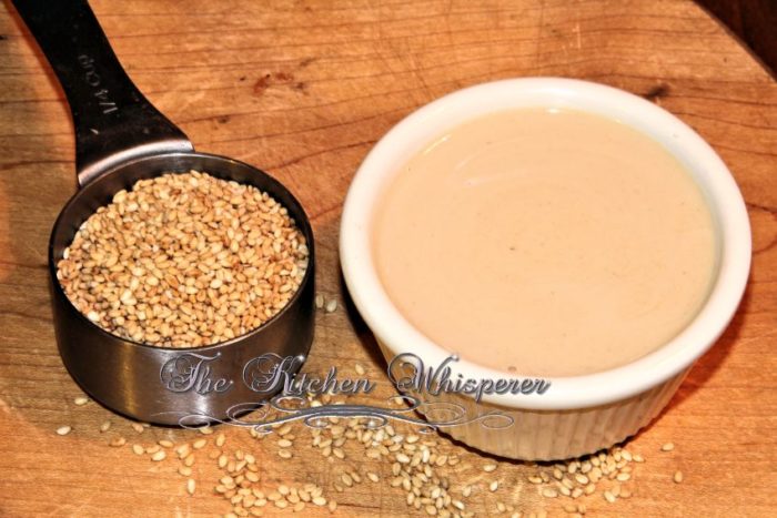 Tahini from scratch - The Kitchen Whisperer