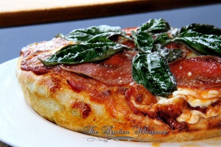 Classic Sicilian Thick Crust Pepperoni Pizza – The Kitchen Whisperer