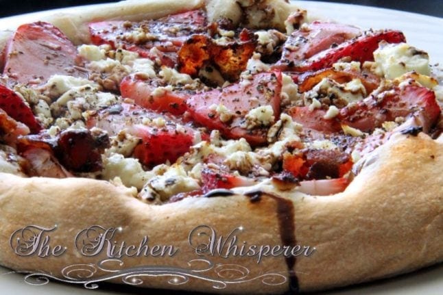 Strawberry Poppy Seed Bacon Feta Pizza with Balsamic Glaze - The ...