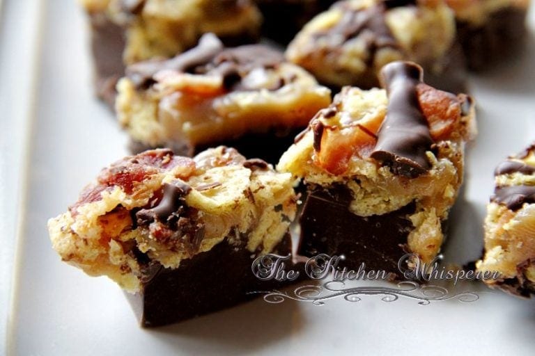 Chocolate Peanut Butter Caramel Bark with Fritos and Bacon - The ...
