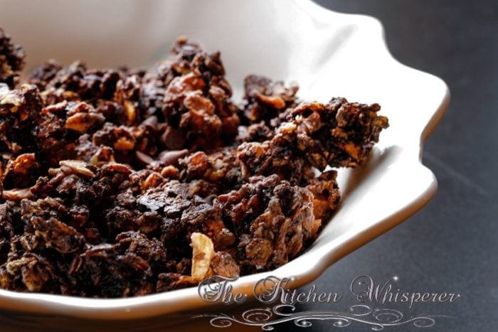 Sinfully Sexy Chocolate Granola - The Kitchen Whisperer