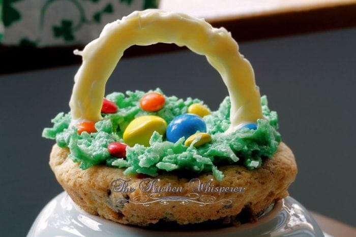 Chocolate Chip Easter Basket Cookies - The Kitchen Whisperer