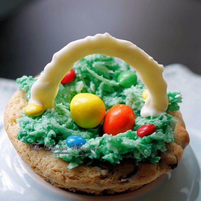 Chocolate Chip Easter Basket Cookies - The Kitchen Whisperer