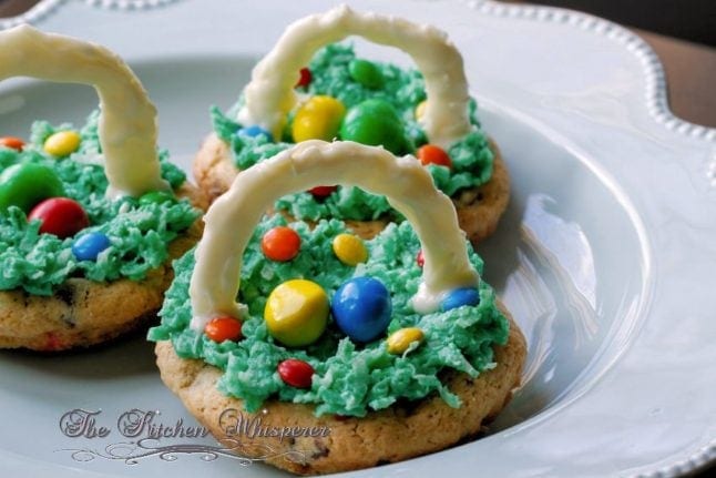 Chocolate Chip Easter Basket Cookies - The Kitchen Whisperer