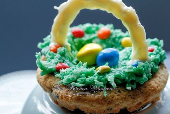 Chocolate Chip Easter Basket Cookies - The Kitchen Whisperer
