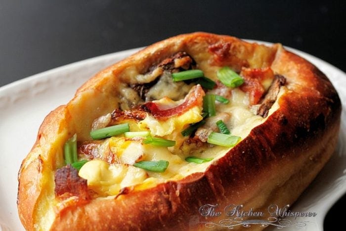 The Best Breakfast Stuffed Toasted Bread Boats