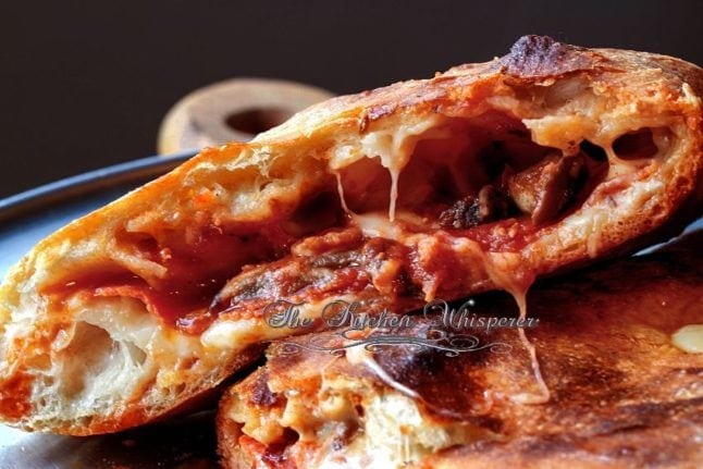 The Best Meat & Mushroom Lovers Pizza Calzone - The Kitchen Whisperer
