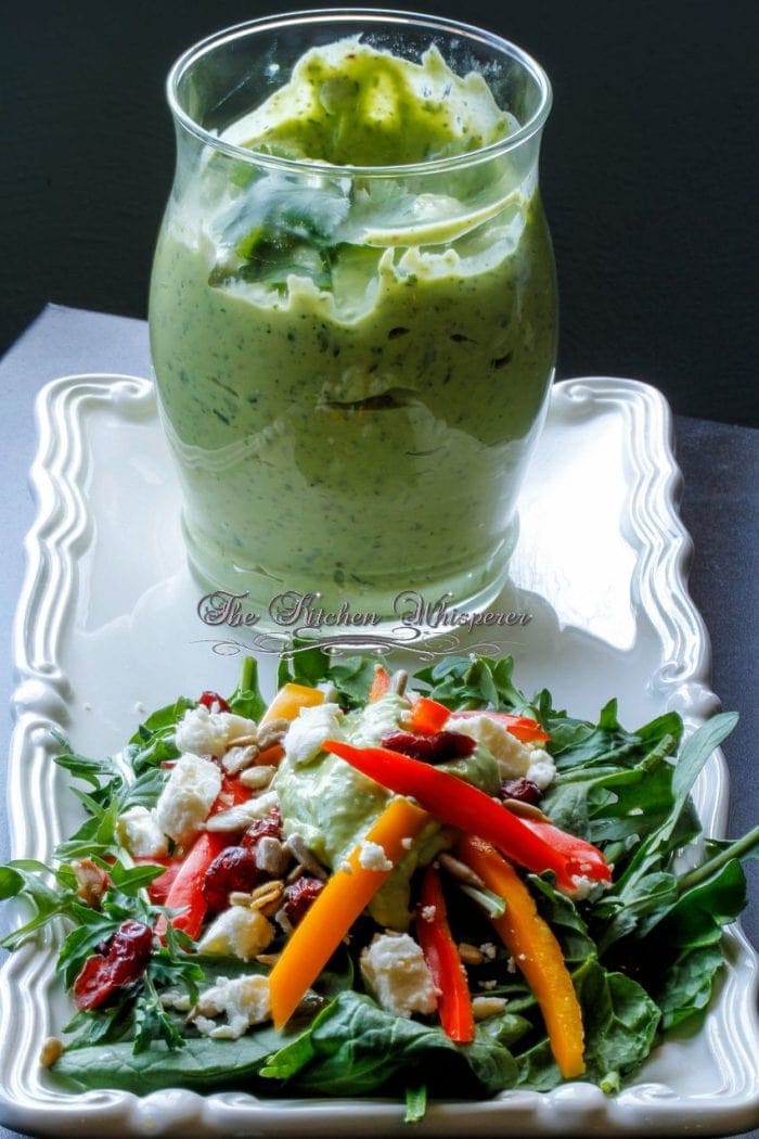 Creamy Avocado Lime Dressing - The Kitchen Whisperer