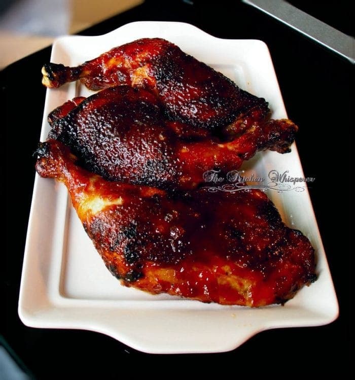 Ultimate Oven Fried BBQ Chicken Quarters - The Kitchen Whisperer