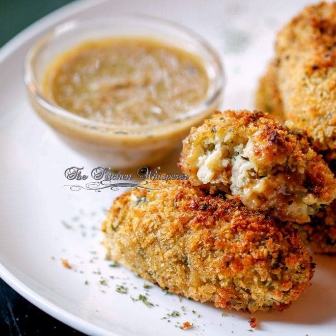 Crispy Oven Baked Chicken Croquettes - The Kitchen Whisperer