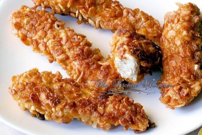 Crispy Crunchy Crusted Chicken Fingers - The Kitchen Whisperer