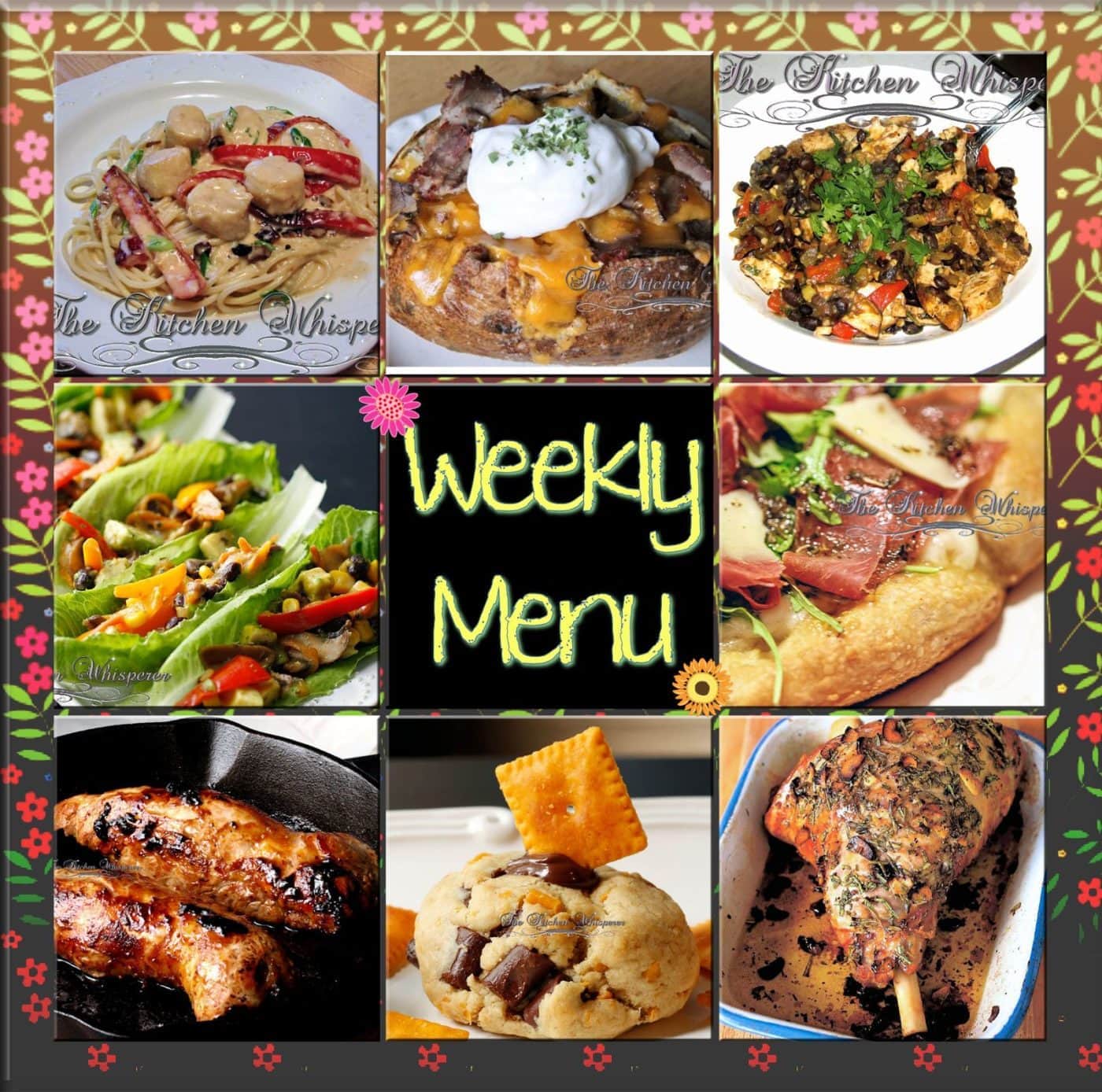 Weekly Menu - The Kitchen Whisperer