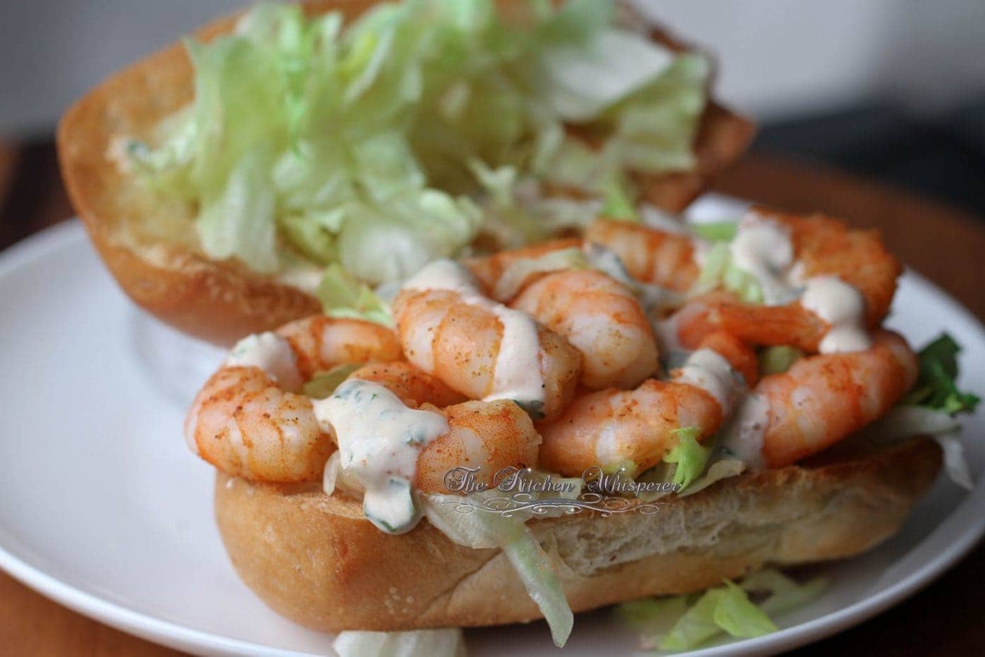 Creole Cajun Shrimp Po'Boy - The Kitchen Whisperer