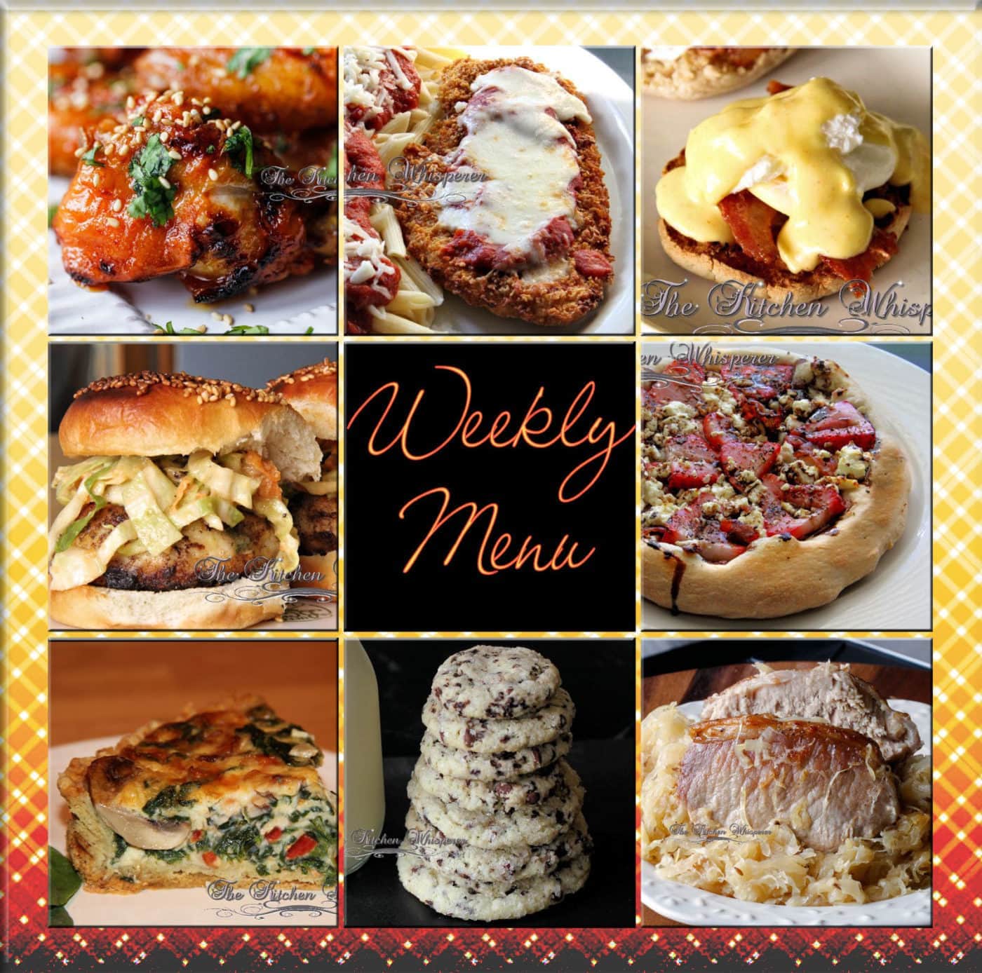 Weekly Menu - The Kitchen Whisperer