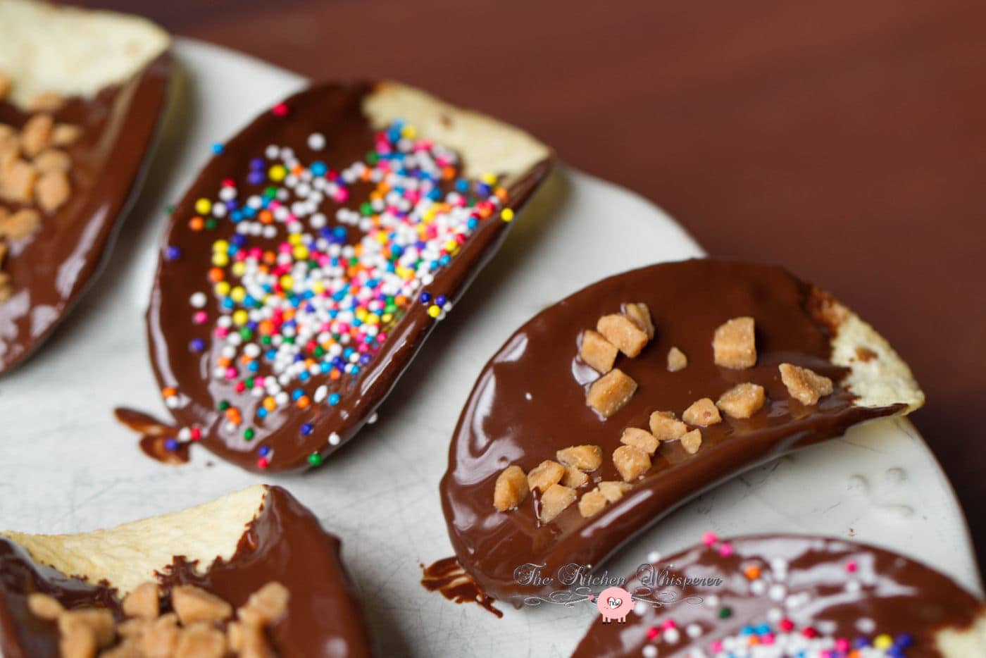 Chocolate Dipped Pringles coated with Crispy Bacon, Toffee and ...