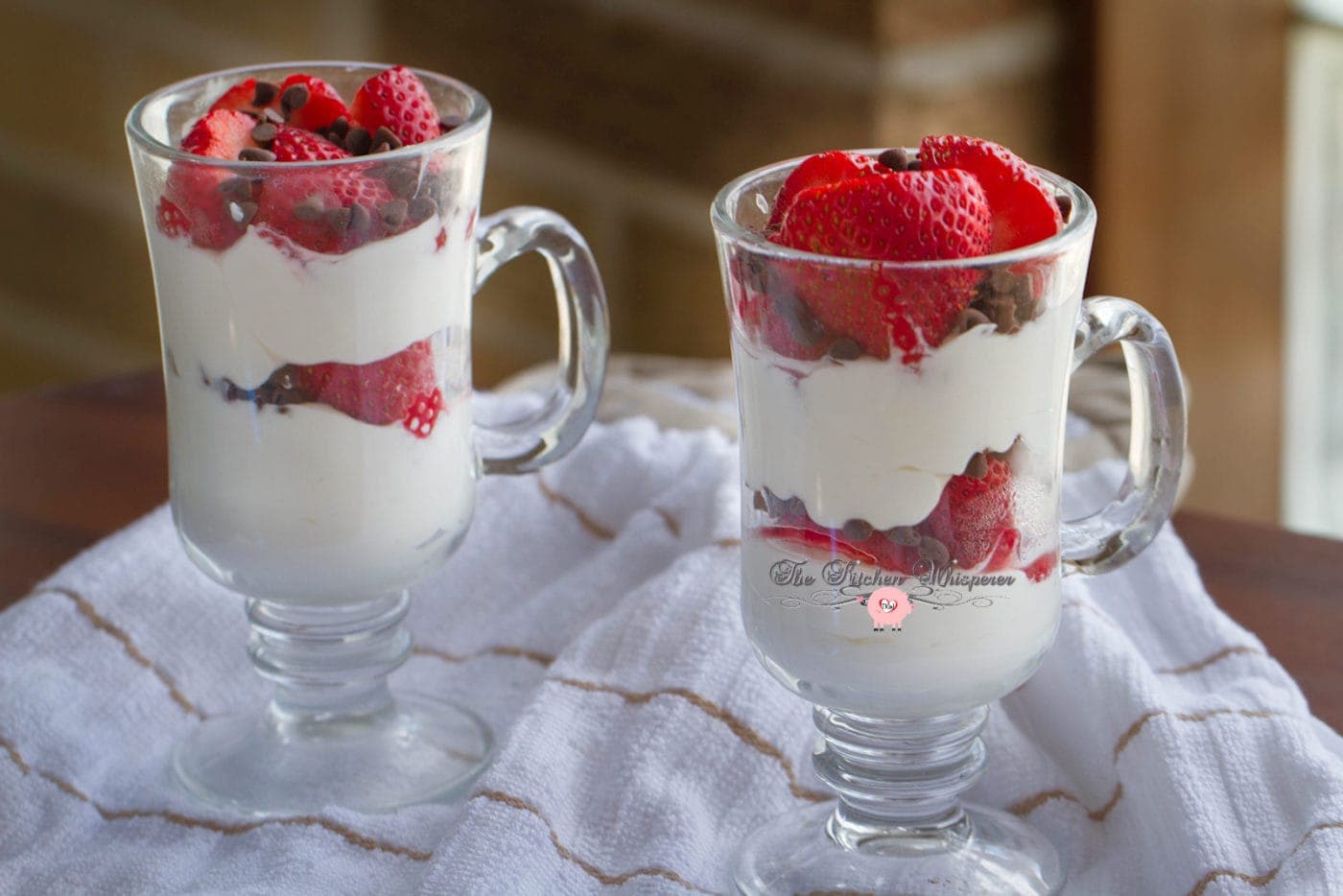 Easy Creamy No-Bake Cheesecake Strawberry Parfaits - The Kitchen Whisperer