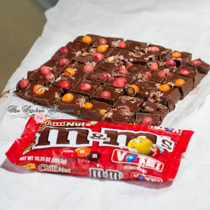Sweet & Sassy M&M’s® Chili Nut Chocolate Blueberry Bark - The Kitchen ...