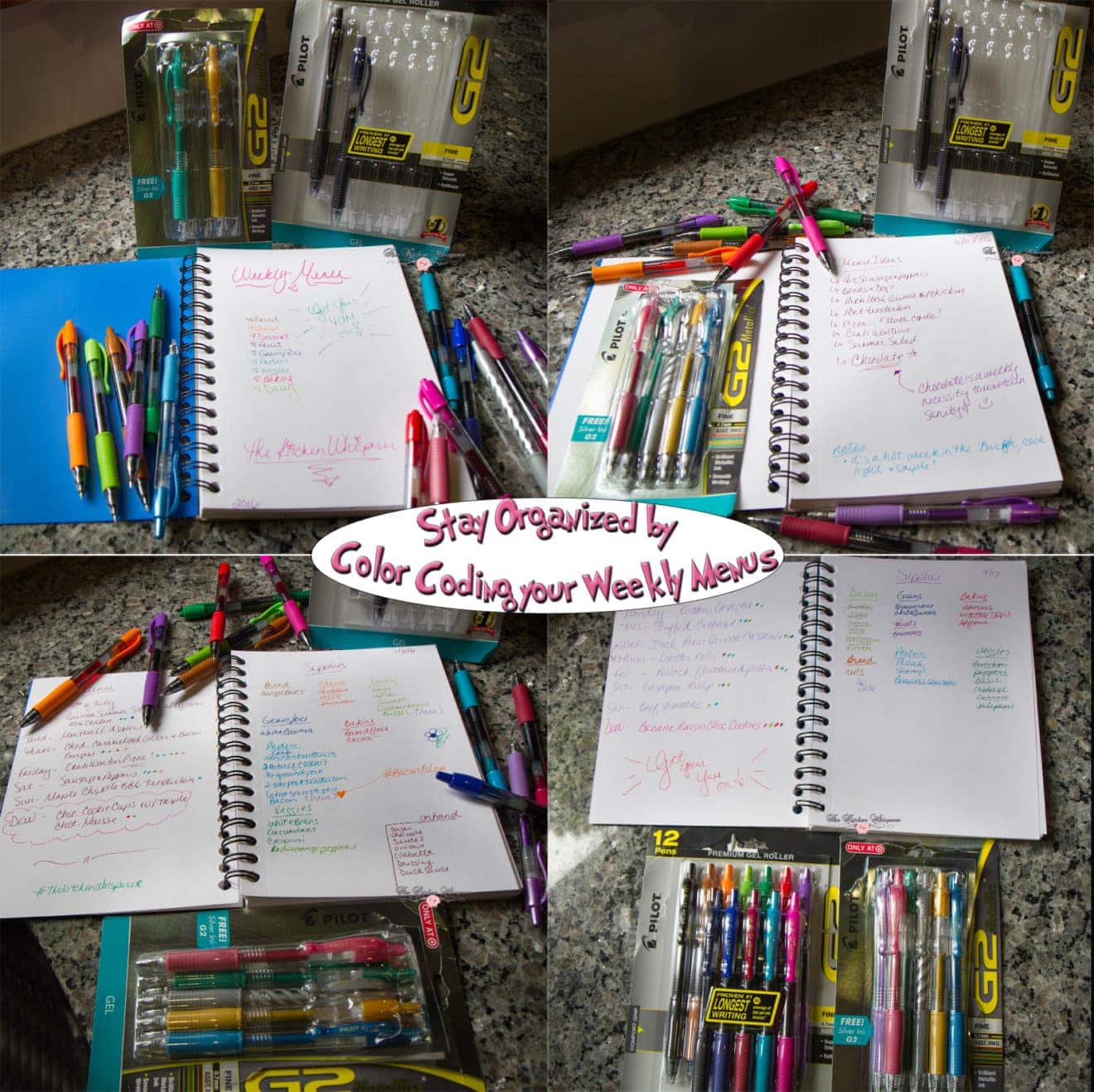 Color Coding your Weekly Menus - The Kitchen Whisperer
