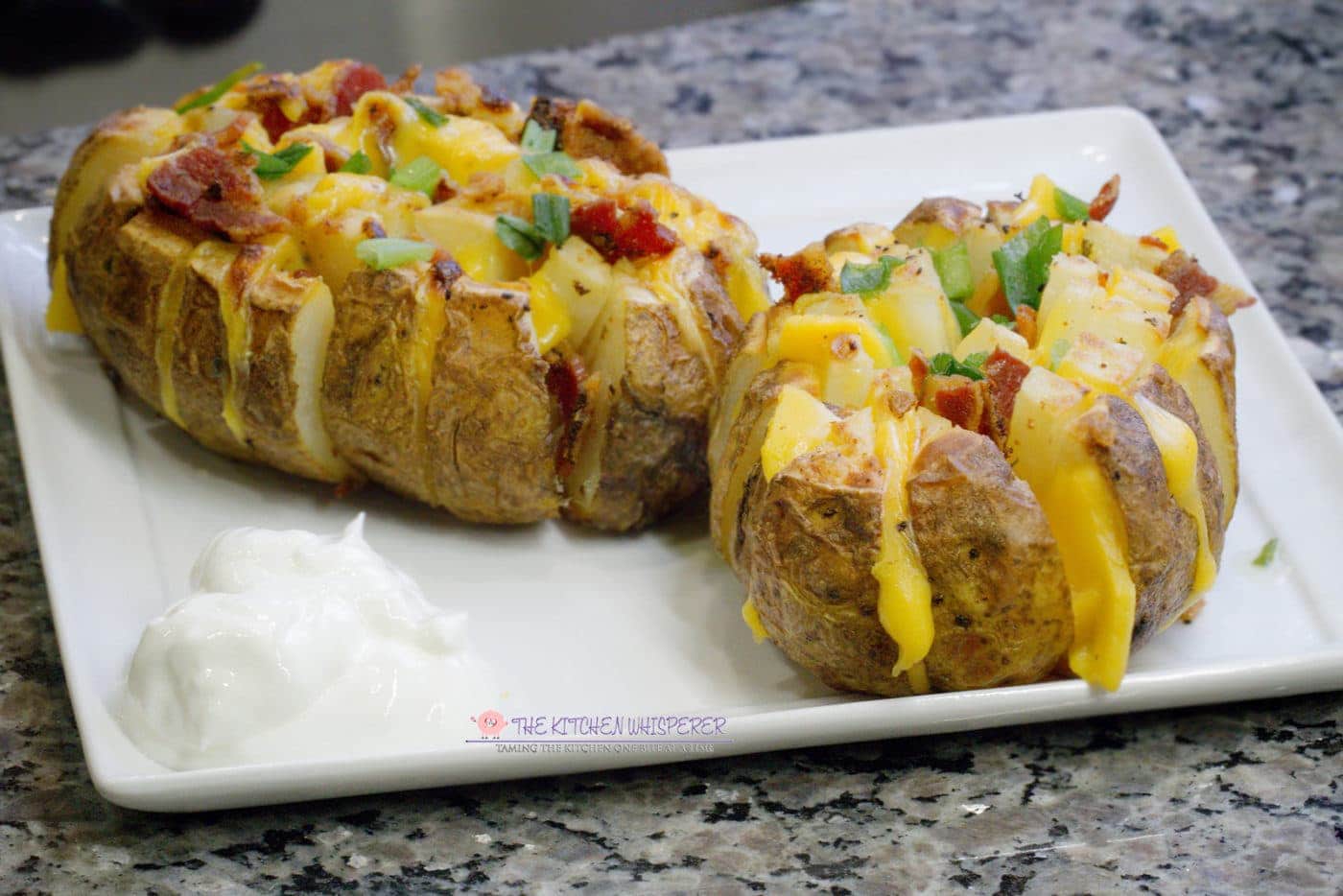 Bloomin’ Loaded Baked Potatoes - The Kitchen Whisperer