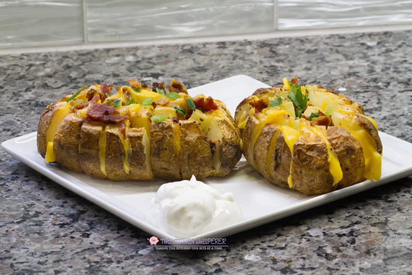 Bloomin’ Loaded Baked Potatoes - The Kitchen Whisperer