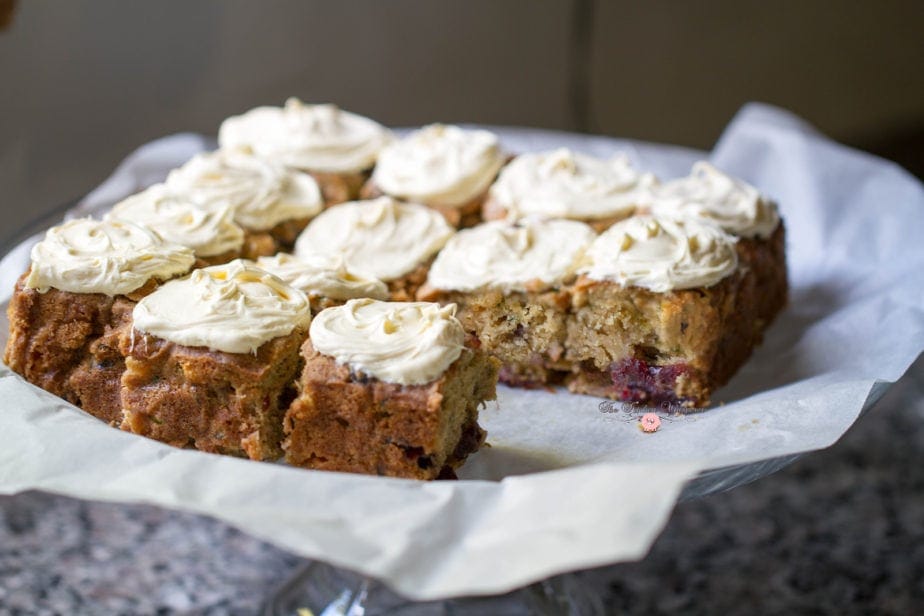 Cranberry Zucchini Blondie Bars Two Ways - Angelic & Sinful - The ...