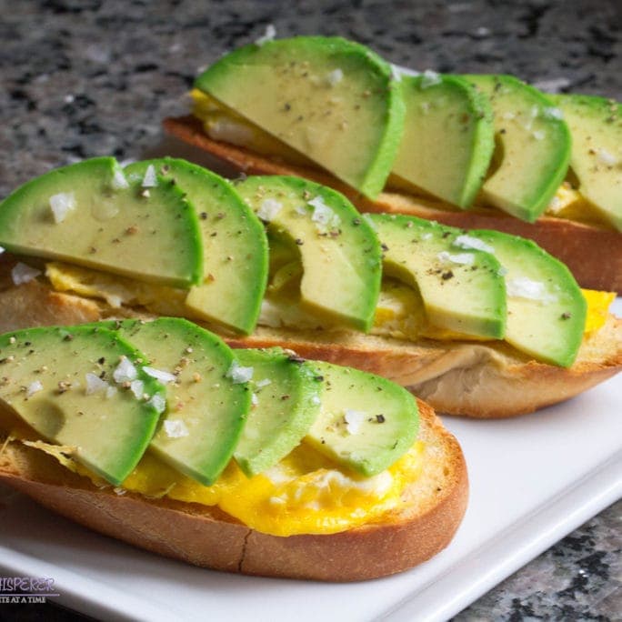 Avocado Egg Crostini