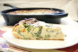 Spinach & Artichoke Crispy Skillet Pan Pizza with optional Garlic ...