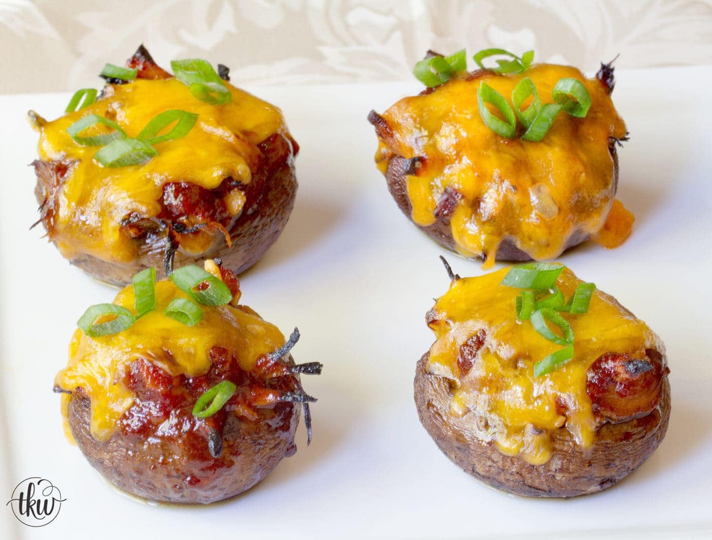 Pulled Pork Stuffed Mushrooms Appetizers - The Kitchen Whisperer