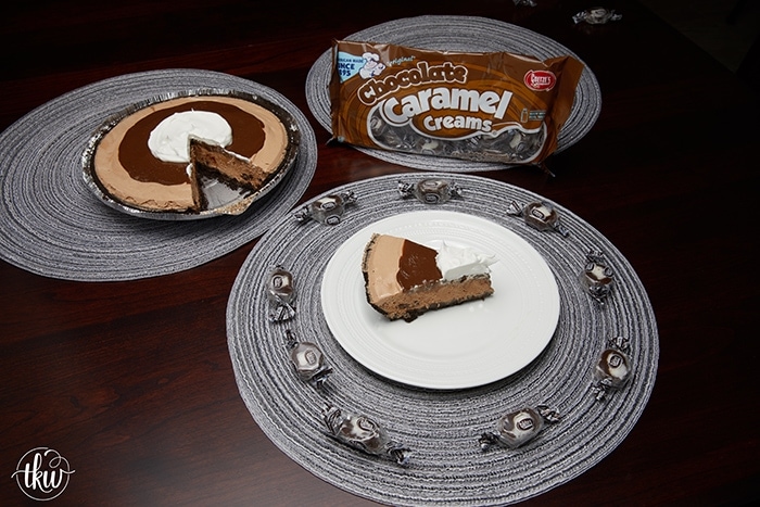Frozen Chocolate Caramel Cream Pie - The Kitchen Whisperer