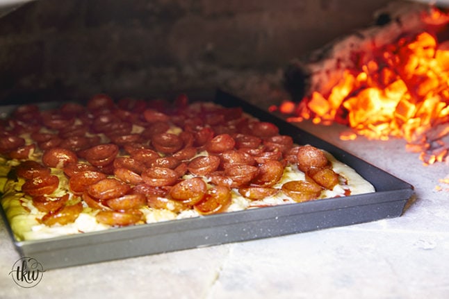 Iconic Grandma-Style Pan Pizza with Pepperoni Cups
