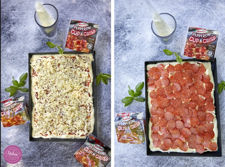Iconic Grandma-Style Pan Pizza with Pepperoni Cups