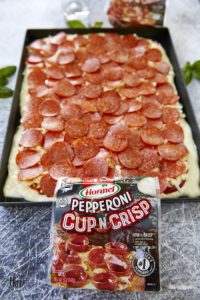 Iconic Grandma-Style Pan Pizza with Pepperoni Cups