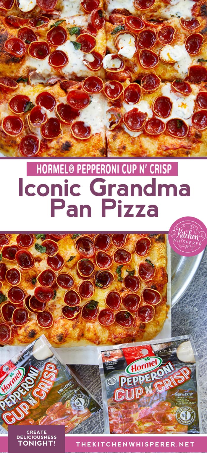Iconic Grandma-Style Pan Pizza with Pepperoni Cups