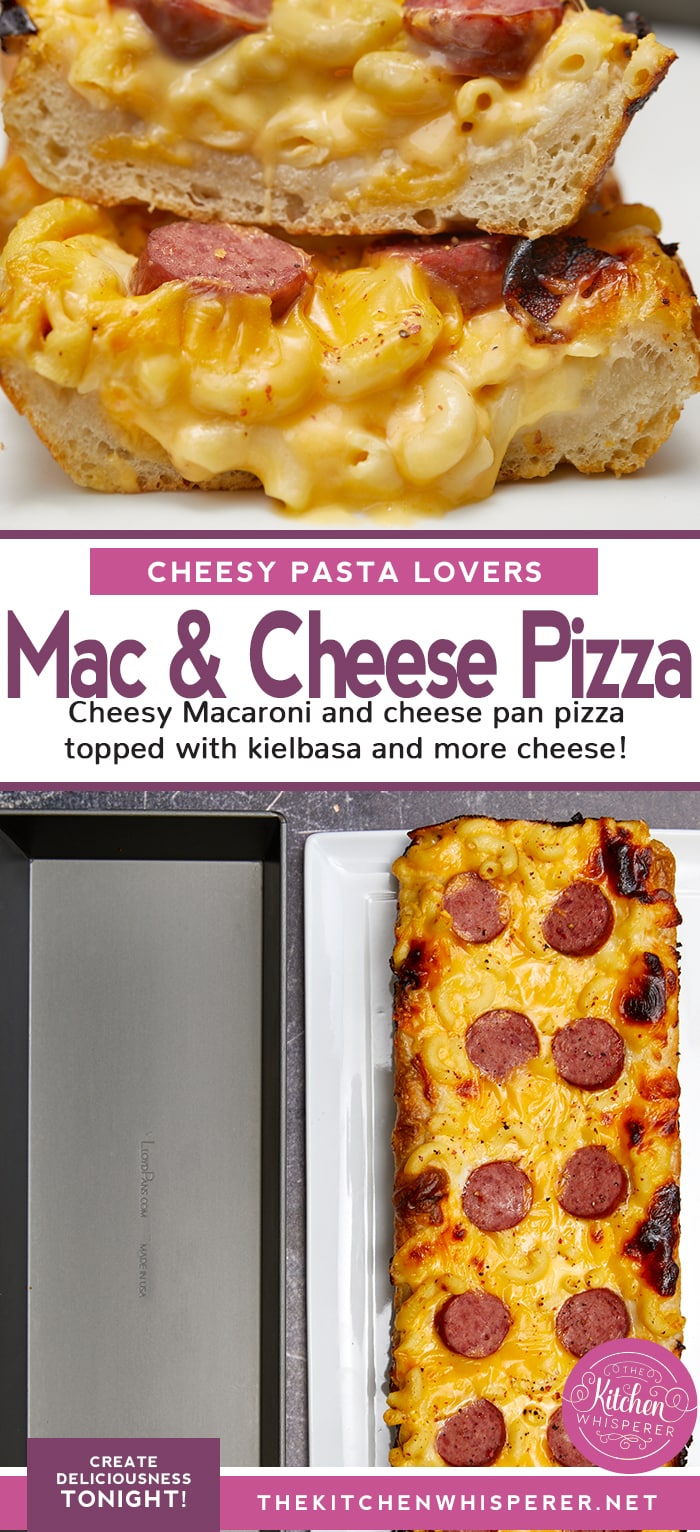 Cheesy Mac & Cheese Pizza – The Kitchen Whisperer