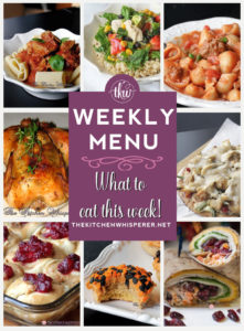 Weekly Menu - What to cook this week!