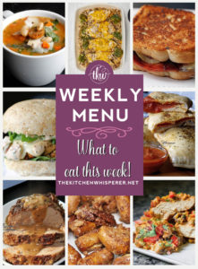 Weekly Menu - What to cook this week!