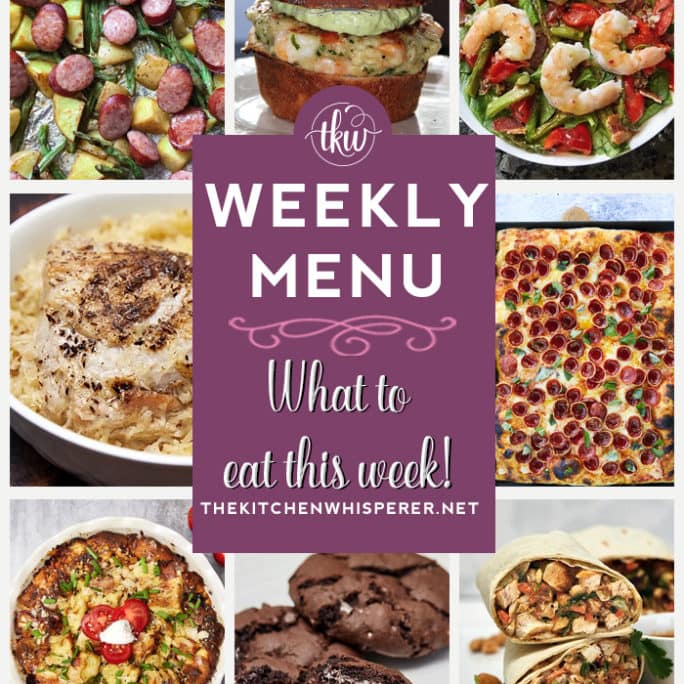 Weekly Menu – What to cook this week!