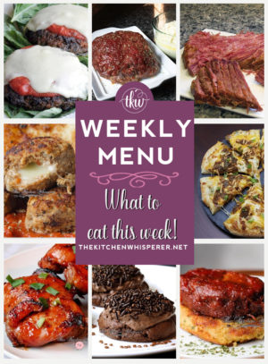 Weekly Menu - What to cook this week!