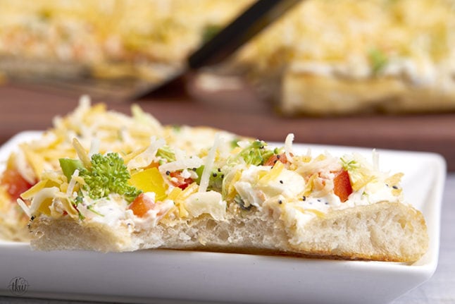 The Best Cold Veggie Pizza