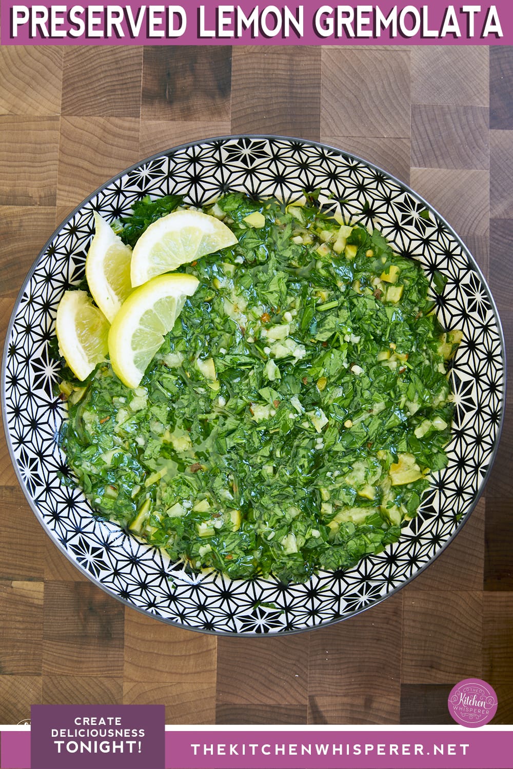 Preserved Lemon Gremolata – The Kitchen Whisperer
