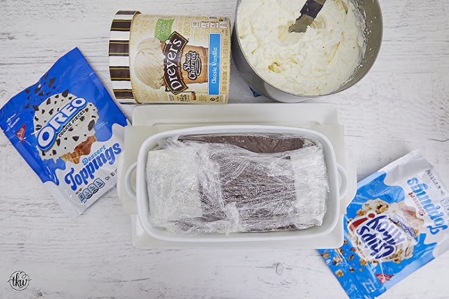 Homemade Ice Cream Viennetta Cookie Dessert
